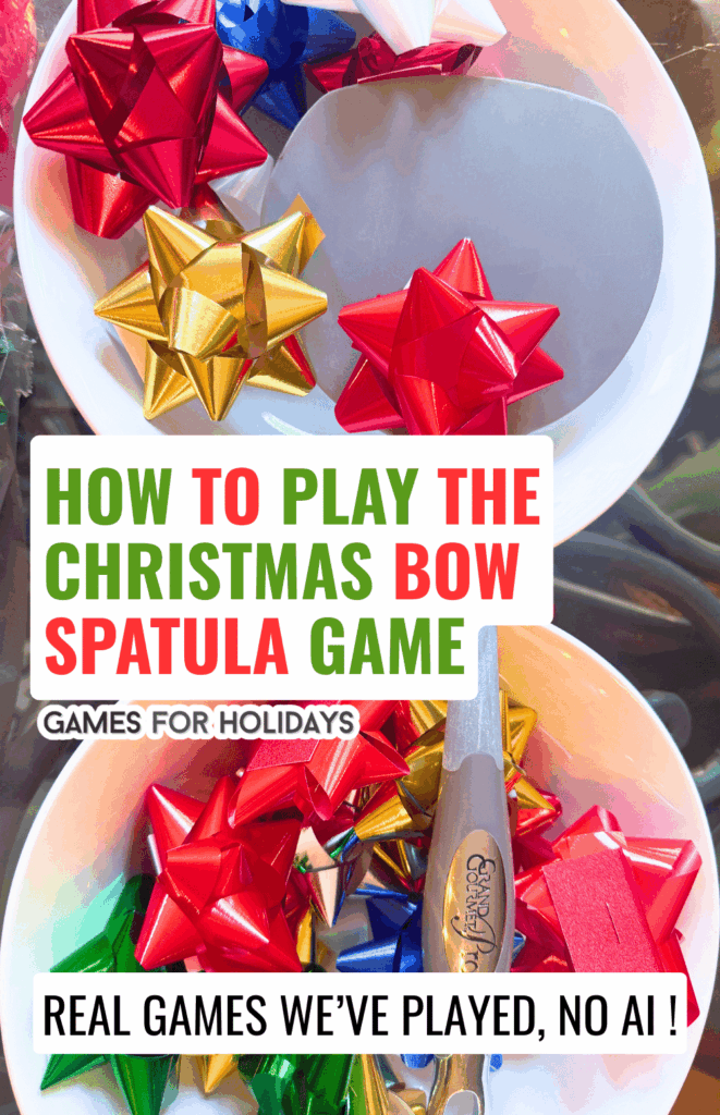 Fun Christmas Bow Spatula Game Is An Easy DIY Holiday Activity