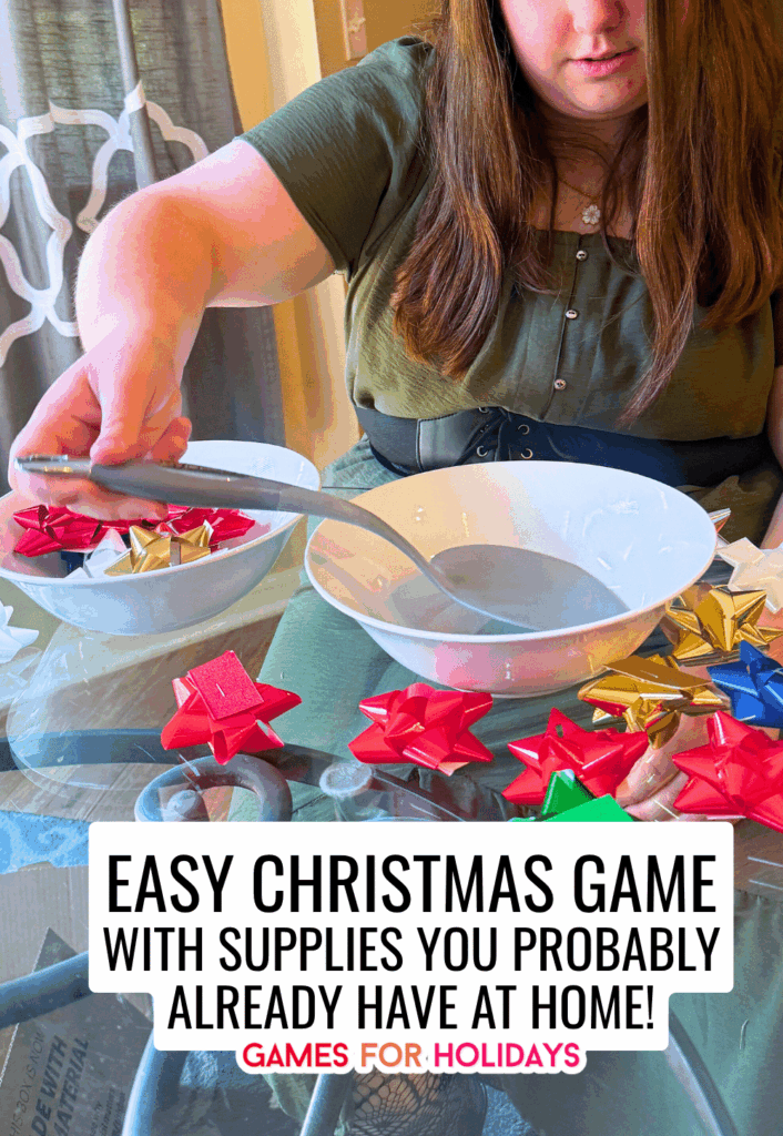 Fun Christmas Bow Spatula Game Is An Easy DIY Holiday Activity